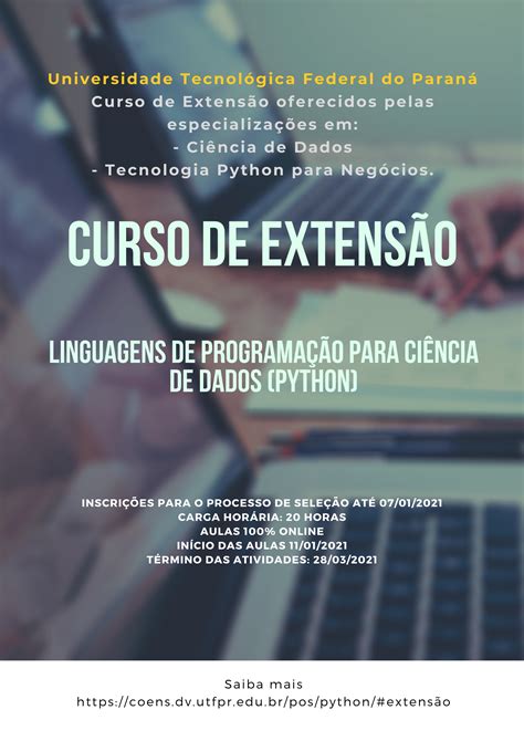 Curso De Extensão Em Python Especialização Em Tecnologia Python Para