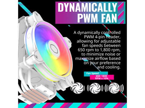 Cooler Master Hyper 212 Halo White CPU Air Cooler MF120 Halo² Fan