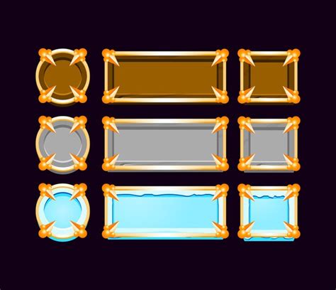 page 2 game ui border vectors and illustrations for free download