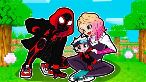 FUI ADOTADO Pela FAMILIA ARANHA No Minecraft YouTube