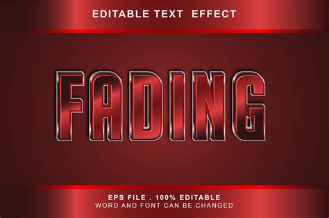 Fading Text Effect Editable Graphic By Riotj · Creative Fabrica