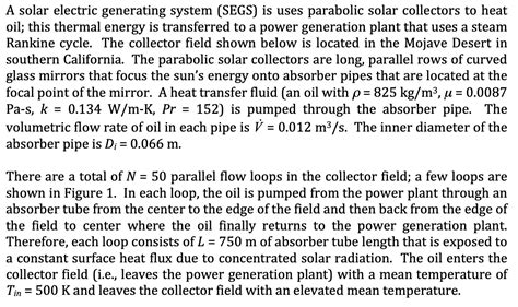 A Solar Electric Generating System SEGS Is Uses Chegg