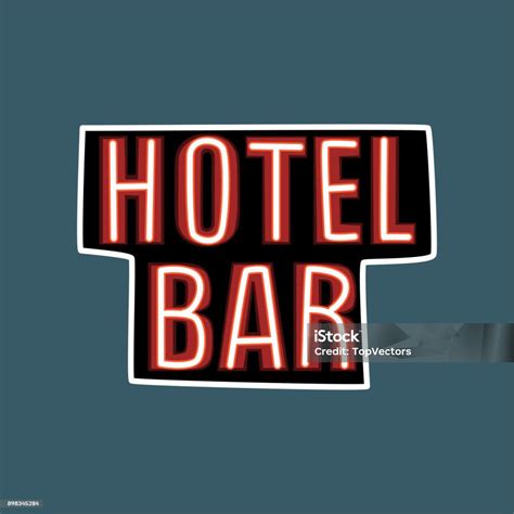 복고풍 거리 간판 빈티지 네온 배너 벡터 일러스트 레이 션 바 호텔 거리에 대한 스톡 벡터 아트 및 기타 이미지 거리 관광