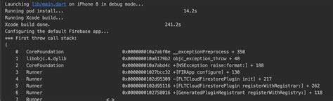 Firebase Flutter Ios Unable To Compile Code Takes Too Long Stack Overflow
