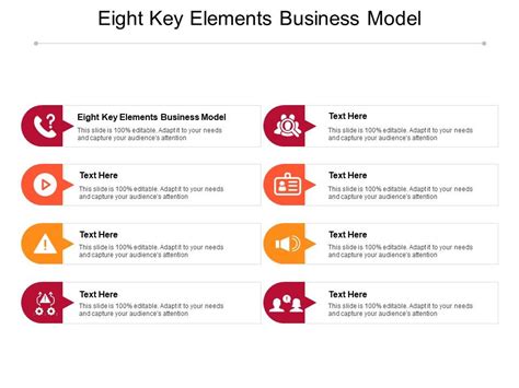 Eight Key Elements Business Model Ppt Powerpoint Presentation