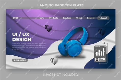 Premium Vector Headphone Branding Through Social Media And Uiux Design Excellence
