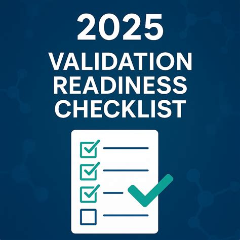 2025 Validation Readiness Checklist Sqa Solution