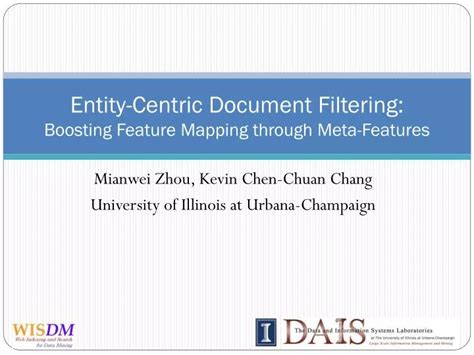 Ppt Entity Centric Document Filtering Boosting Feature Mapping