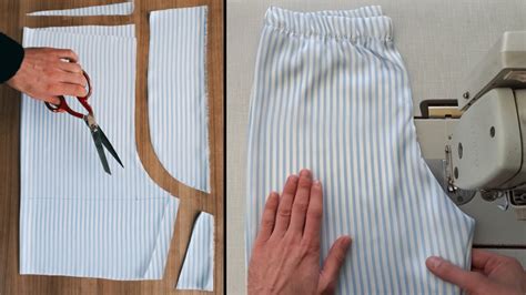 Tips For Cutting And Sewing Clothes Easy Steps For Beginners With Elastic Waist Youtube