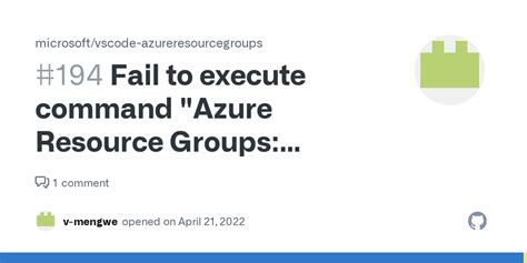 Fail To Execute Command Azure Resource Groups Delete With An