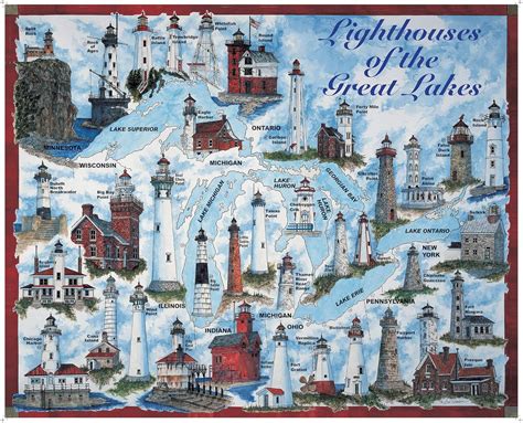 Lighthouses Of The Great Lakes Uk Toys And Games