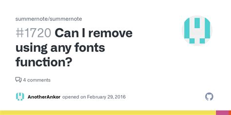Can I Remove Using Any Fonts Function · Issue 1720 · Summernote