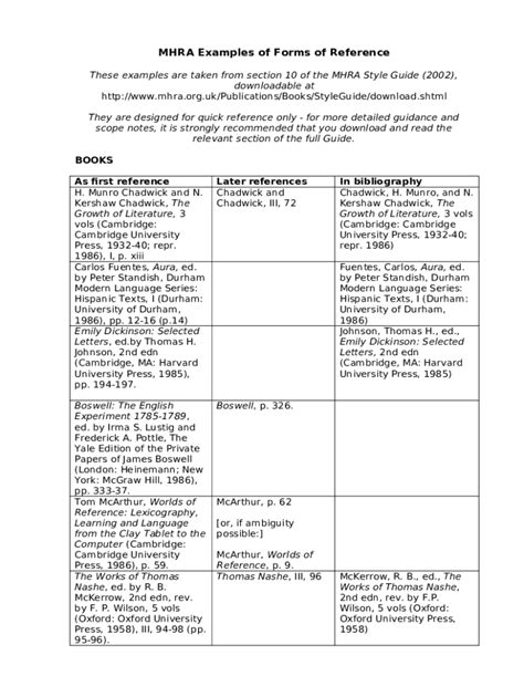MHRA Examples Of S Of Reference Doc Template PdfFiller