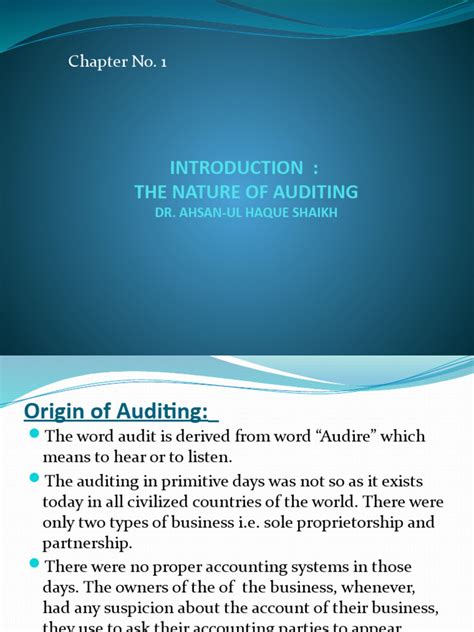 introduction to auditing pdf