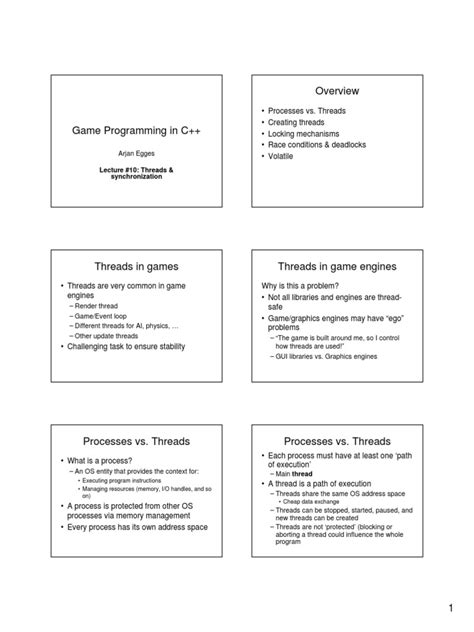 Lecture 10 Threads And Synchronization Download Free Pdf Thread
