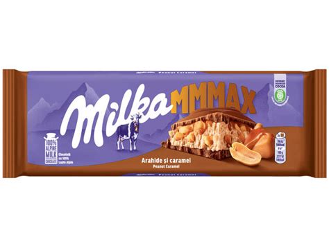 MILKA CIOCOLATA CU ARAHIDE SI CARAMEL 300G UBN Angro Supermarket