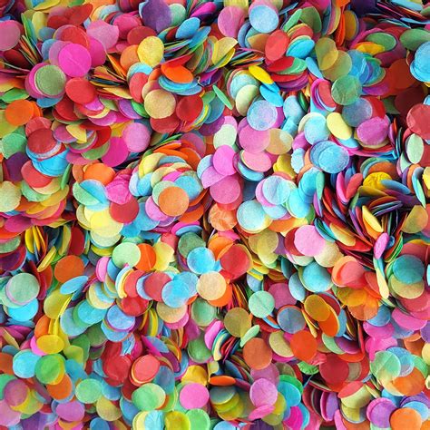 Biodegradable Confetti Bright Rainbow Confetti Mix Perfect For Carnival