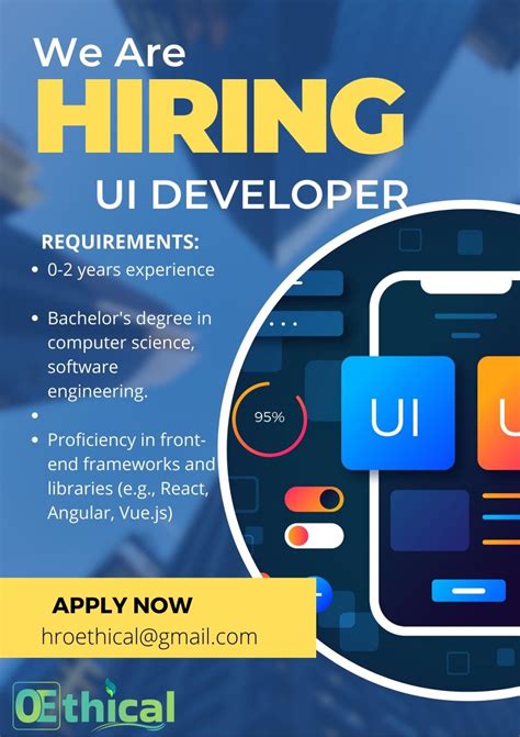 Oethical Technology On Linkedin Uiux Developerjobs Hiringnow