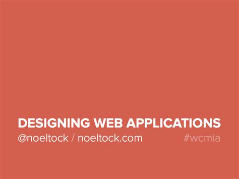 Designing Web Applications Speaker Deck