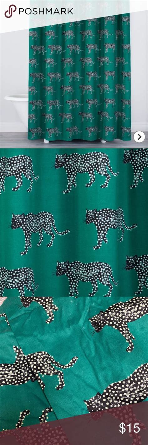 Panther Print Shower Curtain Green Opalhouse™ Printed Shower Curtain