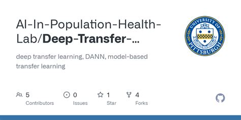 github ai in population health lab deep transfer learning package