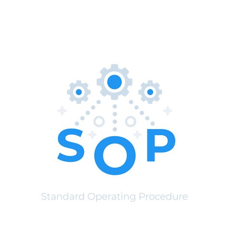 Sop Standard Operating Procedure Vector Icon 4217361 Vector Art At Vecteezy