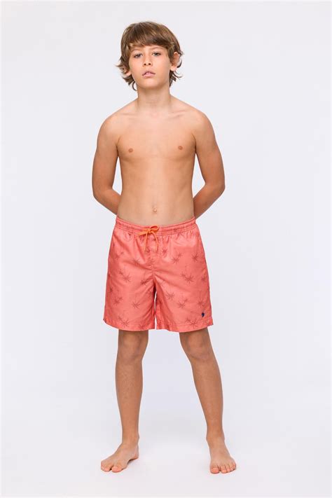 Woody Jongens Heren Zwembroek Palmboom Print Nuit De Folie