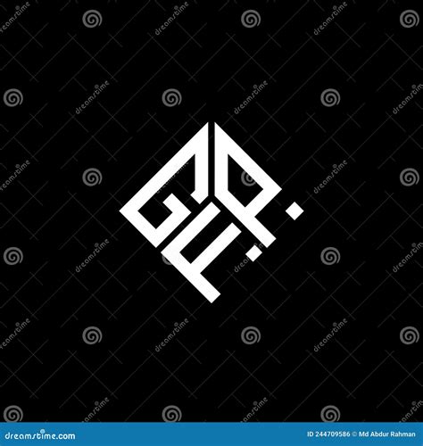 Gfp Letter Logo Design On Black Background Gfp Creative Initials