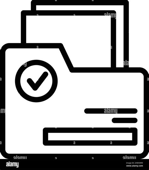 Folder Code Icon Outline Vector Verification Password Step Login