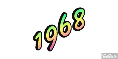 1968 Номер Анимированные  дизайны логотипов