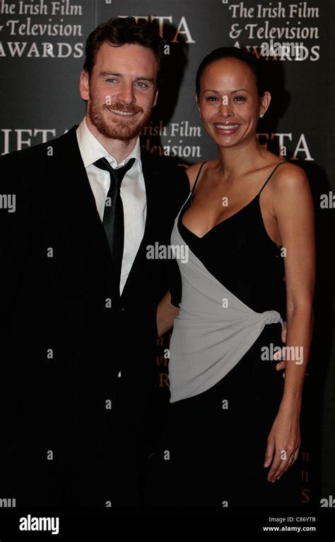 Dublin Irland 14 Februar Michael Fassbender Und Leasi Andrews