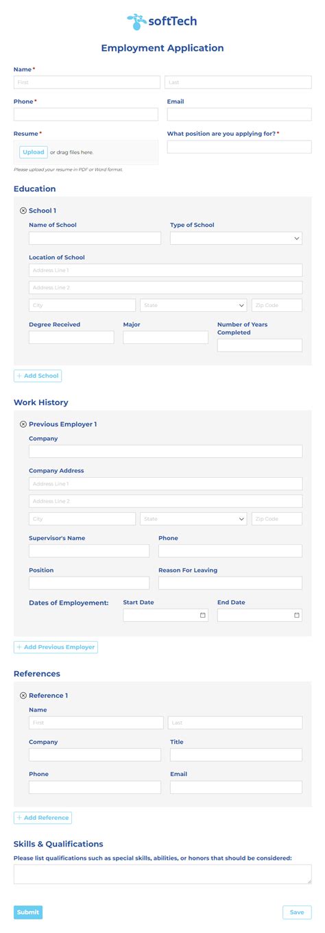 Free Repeating Sections Tables Templates Cognito Forms