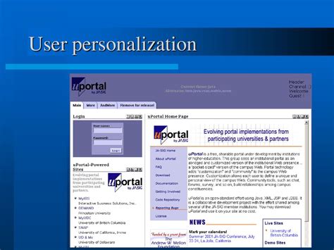 Uportal Framework And User Interface Demonstration Ppt Download