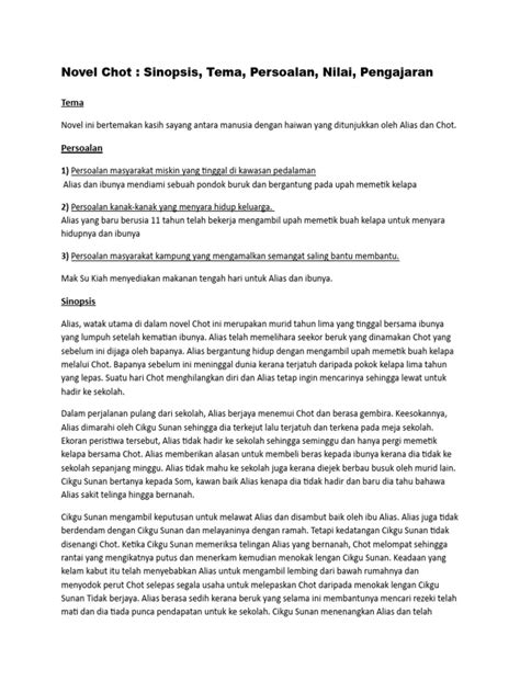 Novel Chot Kerja Khusus Sekolah Pdf