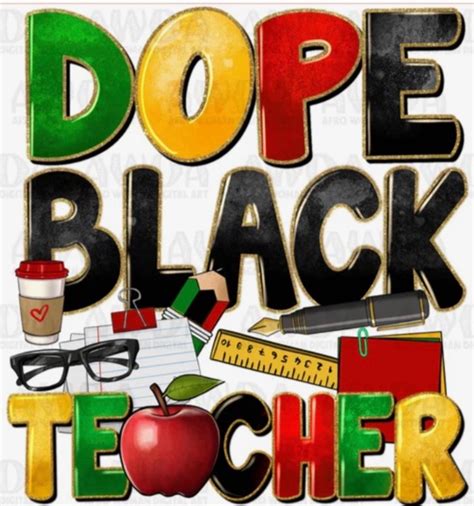 Dope Black Teacher School Custom Dtf Transfer Texas Rhinestone