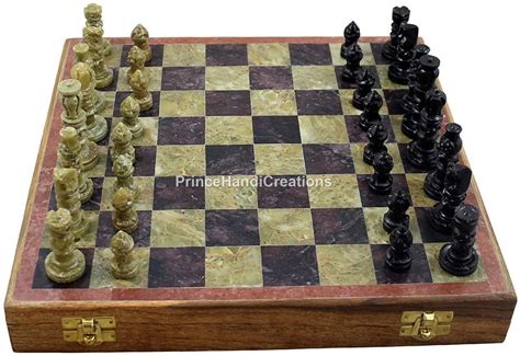 Wooden Chess Board Stone Chess Set Pieces Handmade Chess Sets