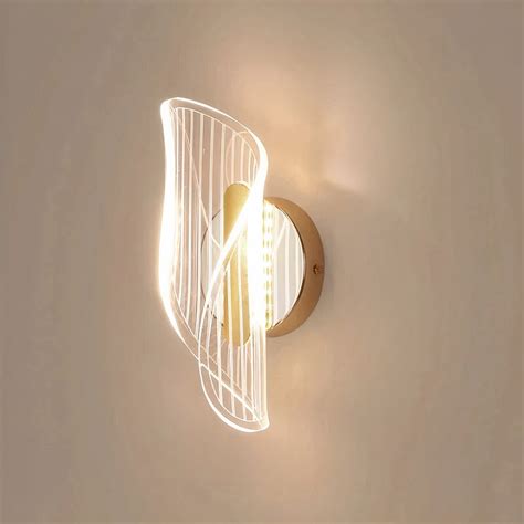 Applique murale LED créative au style nordique en acrylique