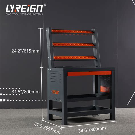 Cnc Tools Holder Station Lyreign Cnc Tool Cart