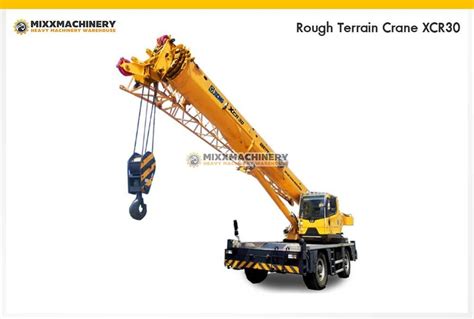 XCMG Rough Terrain Crane XCR30 MixxMachinery เครองจกรกลหนก เครน รถขด รถตก