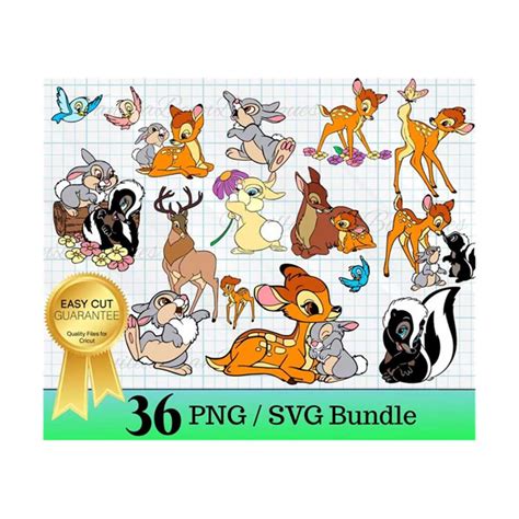 Bambi Svg Bambi Layered Svg Bambi Png Cricut Svg Bambi T Inspire Uplift