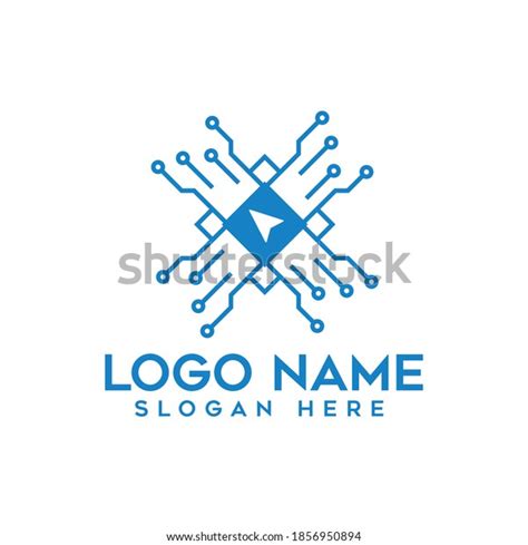 Chip Isolated Minimal Icon Processor Line Stock Vector Royalty Free