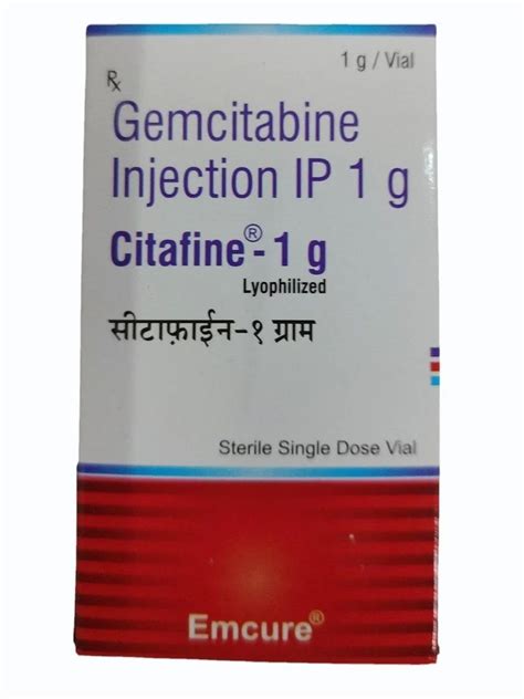1000mg Gemcitabine Injection At Rs 4000 Box Gemcitabine Injection In Surat Id 2854127017948