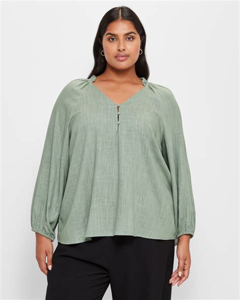 Plus Size Frill Collar Blouse Target Australia