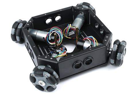 New 6kg Load 4 Wd Omni Wheel Chassis With Dc Motor Intelligent Car 58mm Omnidirectional Wheel