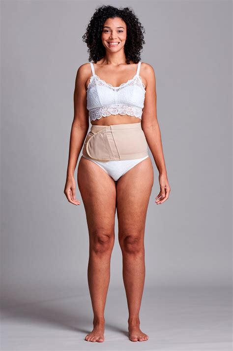 Unisex Anti Roll Wraparound Ostomy Hernia Support Belt 20cm Cui Wear