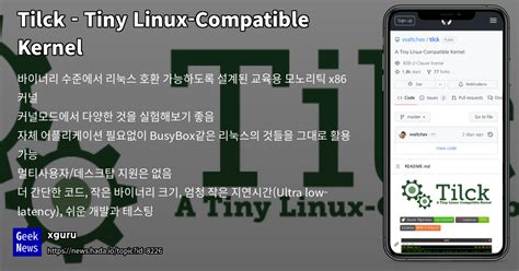 Tilck Tiny Linux Compatible Kernel Geeknews