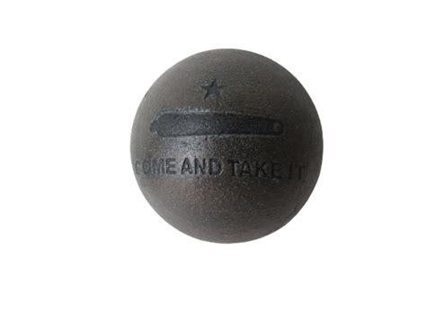 Come And Get It Cannonball Paperweight Stanley Art Foundry