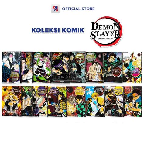 Komik Anime Serial Demon Slayer Kimetsu No Yaiba Volume 1 Sampai 16