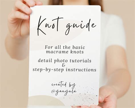 Macrame Knot Guide Macrame Knot Tutorial Learn Macrame Knots Etsy