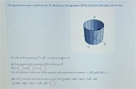 Solved The Figure Below Open Cylindrical Can S Standing On Chegg